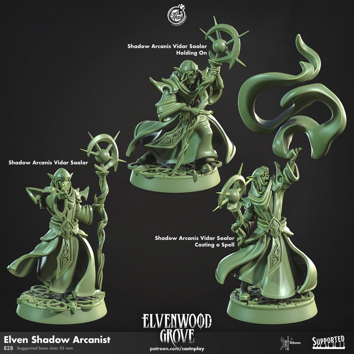 Elven Shadow Arcanist by Cast N Play (Elvenwood Grove) – Warchest Creations